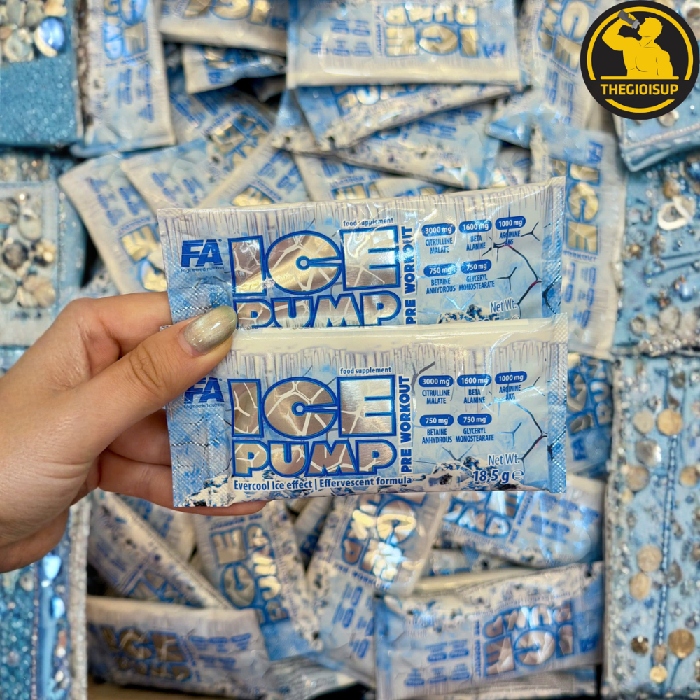 (Sample) FA ICE PUMP - Gói hổ trợ dùng thử (18.5g) | Pre Workout Tăng sức mạnh, siêu the mát ...
