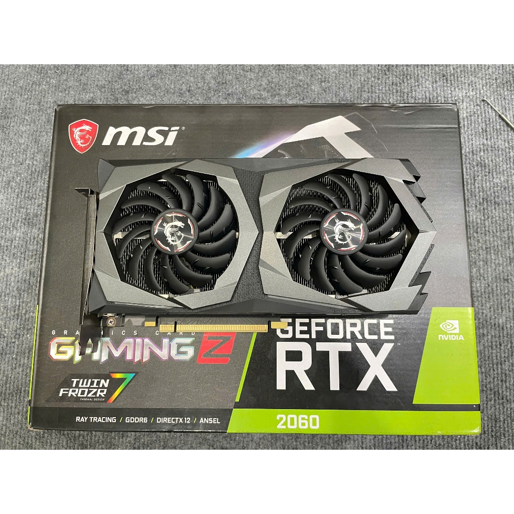 Card Màn Hình VGA RTX 2060 MSI Gaming X 6G GDDR6 FULL BOX ĐẸP ZIN KENG ...