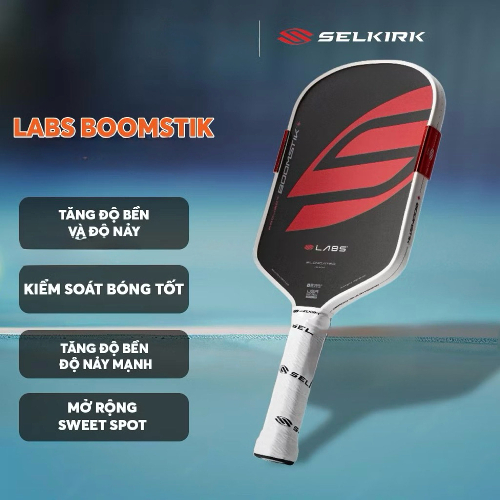 Vợt Pickleball Labs Boomstick Selkirk carbon 16mm-Quyensport | Shopee ...
