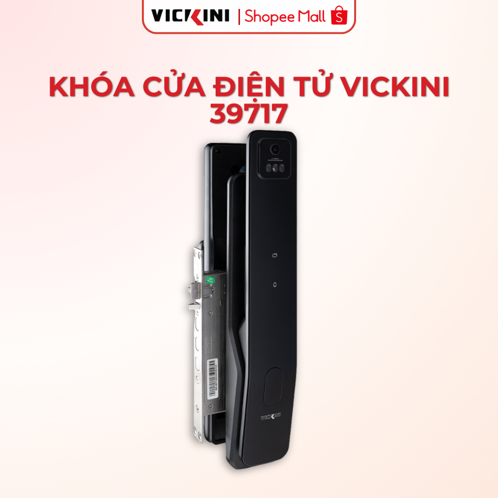 Khóa Cửa Điện Tử VICKINI 39717 OBP Wifi, Bảo Mật Cao, Vân Tay & Mật ...