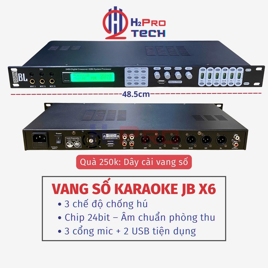 Vang Số Karaoke JB X6 Chống Hú Cao Cấp – Chỉnh Nhạc Chuẩn, Có Điều ...