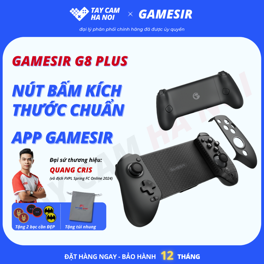 [BH 12 tháng] Gamesir G8+, G8 PLUS, tay cầm chơi game dạng Telescopic ...