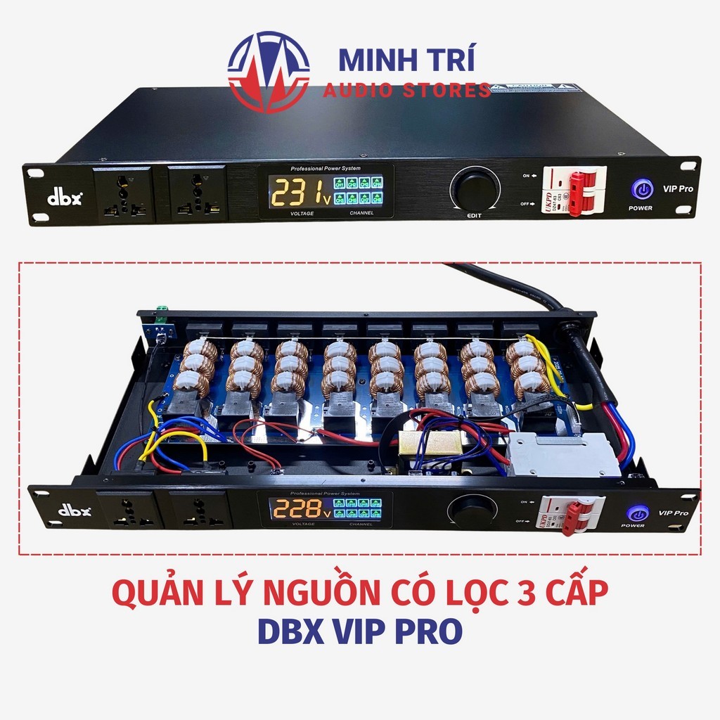 Quản Lý Nguồn Âm Thanh DBX VIP Pro – Lọc Nguồn 3 Cấp, Bật Tắt Trình Tự ...