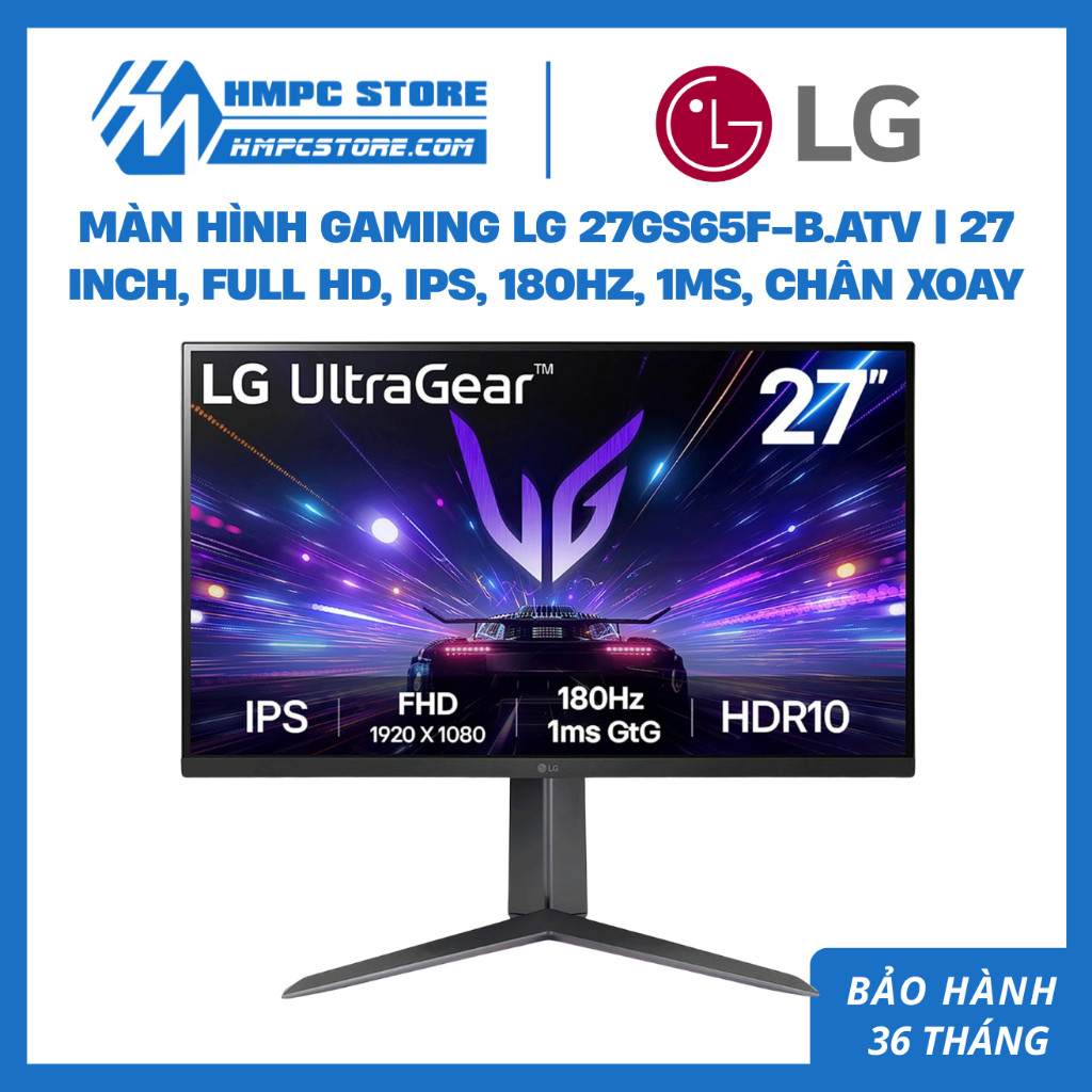 Màn hình Gaming LG 27GS65F-B.ATV | 27 inch, Full HD, IPS, 180Hz, 1ms ...