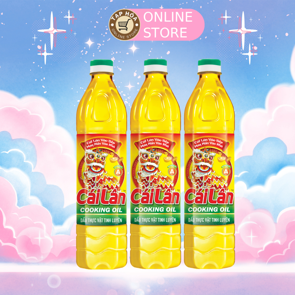 Combo 3 Chai Dầu Ăn Cái Lân 1L | Shopee Việt Nam