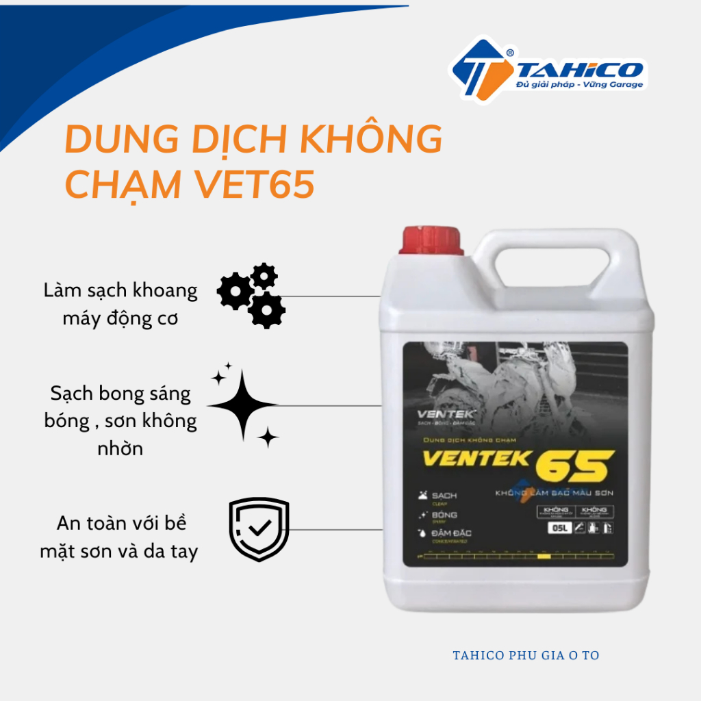 Dung Dịch Rửa Xe Không Chạm Ventek VET65 1 Lít , Nước Rửa Xe Máy Ô Tô ...