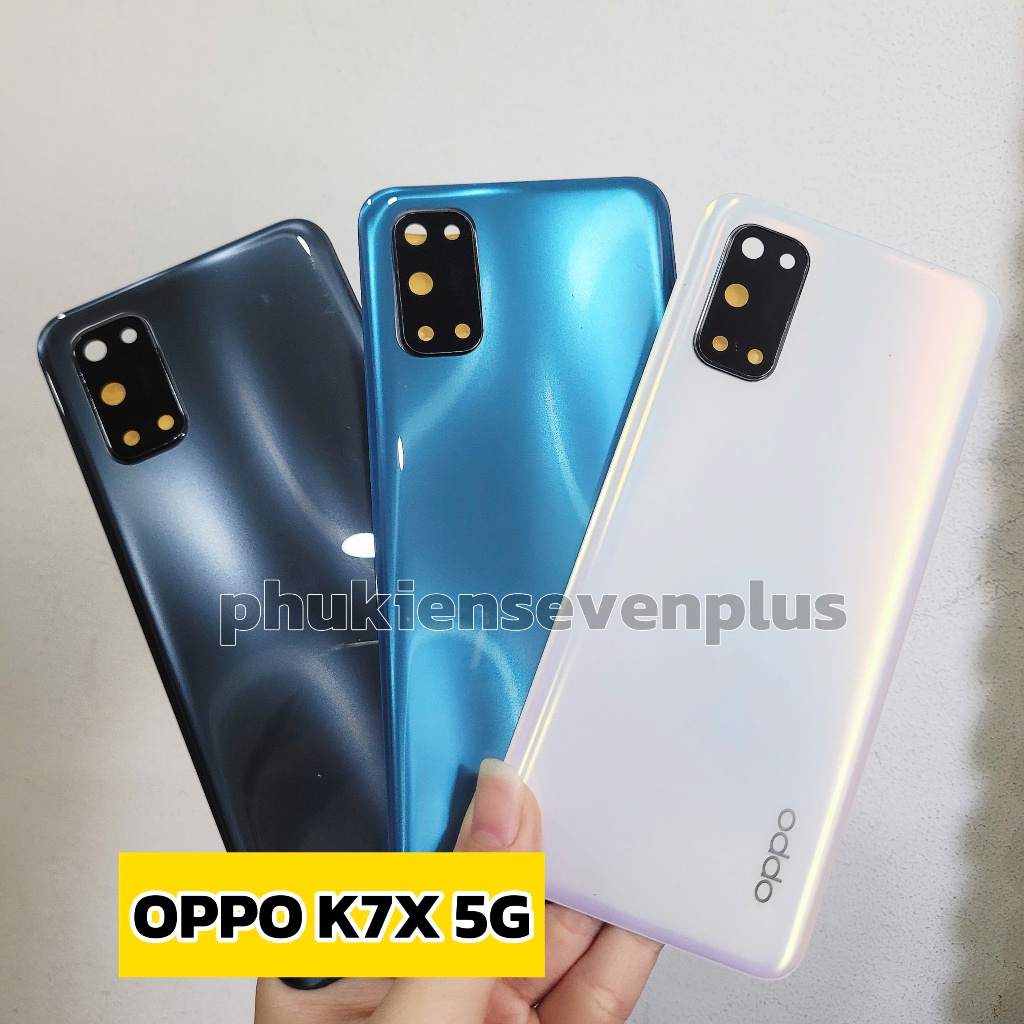 NẮP LƯNG OPPO K7X 5G / A74 5G CÓ KÍNH CAMERA, KEO DÁN | Shopee Việt Nam