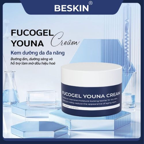KEM DƯỠNG ĐA CHỨC NĂNG BESKIN "FUCOGEL YOUNA CREAM" Giành Cho Da Khô ...