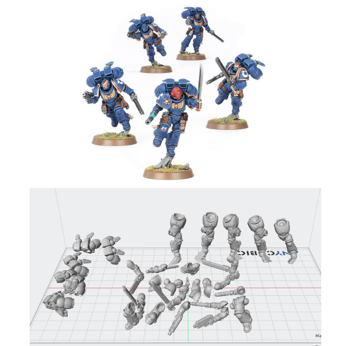 TD Hobby Mô hình in 3D Resin WH_30K_40K ULTRAMARINE SQUAD 2 | Shopee ...