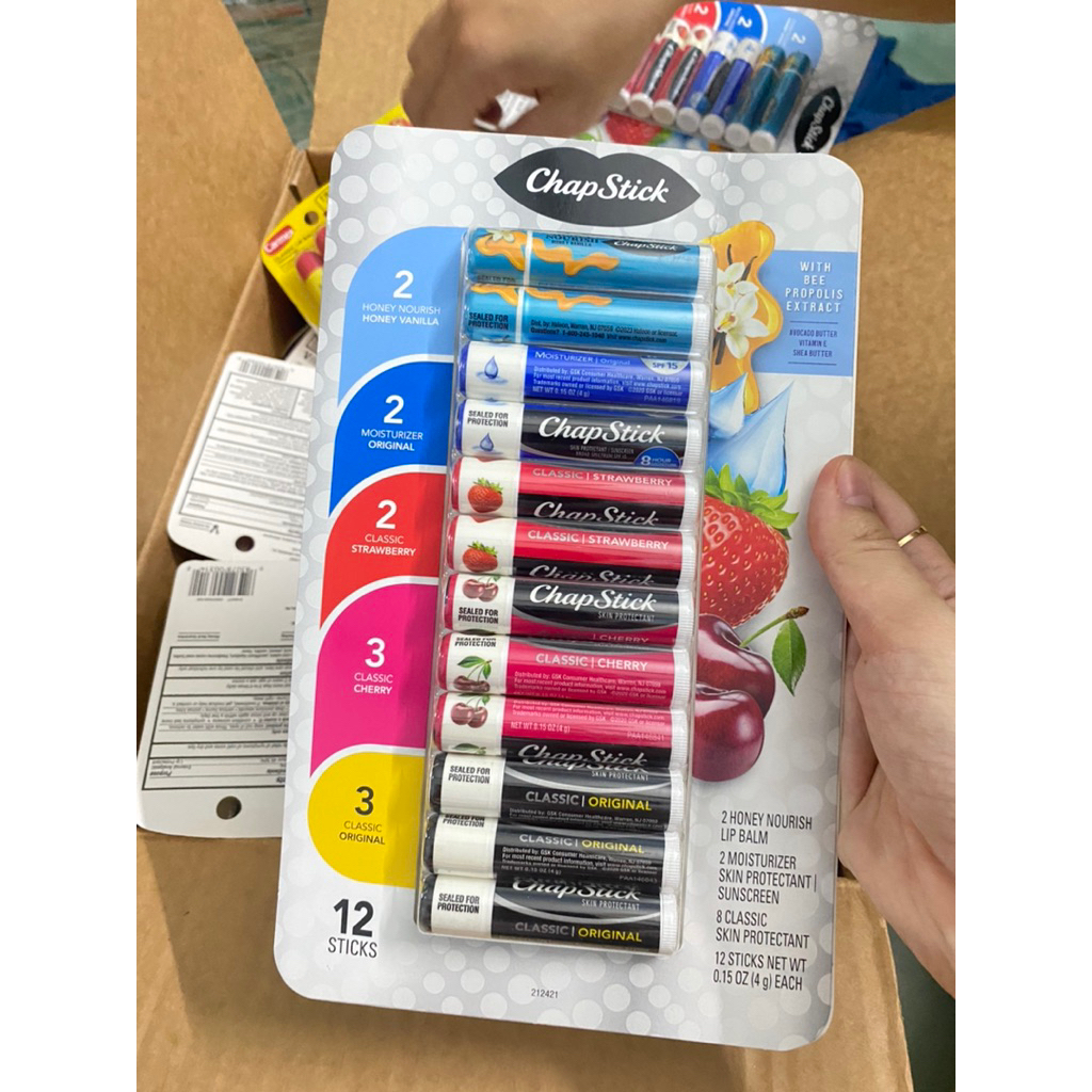 (Hàng Mỹ) Son dưỡng môi Chapstick 4gram tách lẻ | Shopee Việt Nam