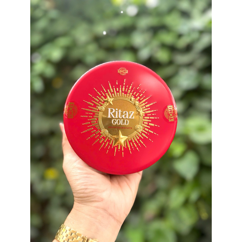 Bánh quy công Ritaz Gold hộp thiếc lục giác 75gr | Shopee Việt Nam