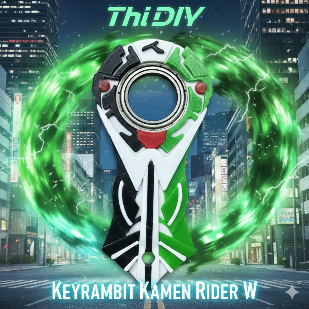 [K4 W] Keyrambit Kamen Rider W - Móc khóa xoay keyrambit xả stress ...
