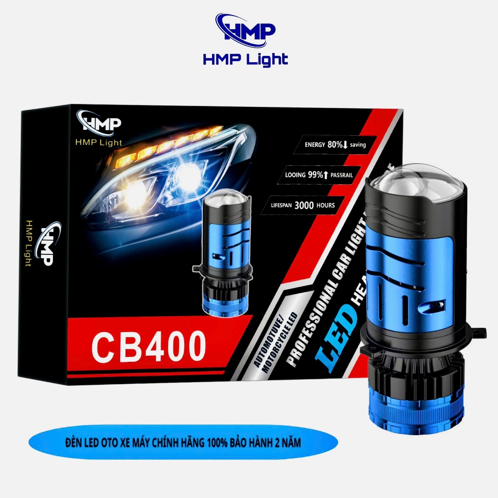 Đèn Pha Led Bi Cầu Mini CB400 - Công Suất 110W - Trợ Pha Laser Màn Chập ...