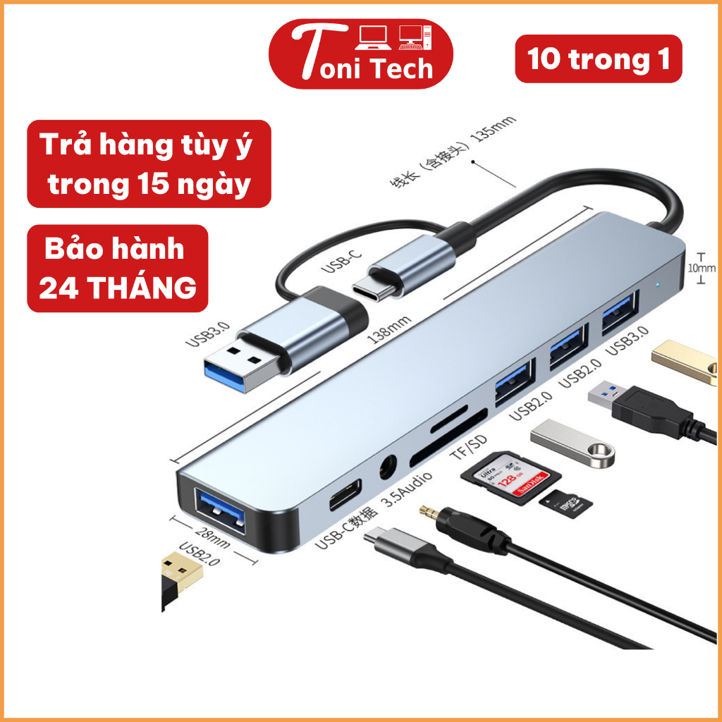 Hub USB & Hub Type C 3.0 tăng số cổng USB OTG, mở rộng kết nối chuyển ...