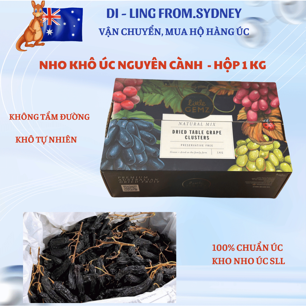 [VIP] Nho Úc Sấy Nguyên Cành Sweet Saphire Little Gemz của Úc ...