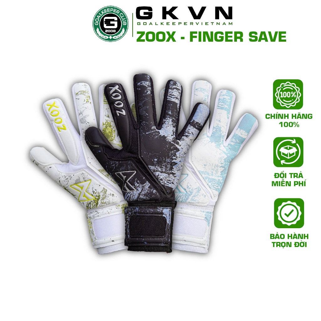ZOOX FINGER SAVE - Găng tay thủ môn CÓ XƯƠNG tháo rời, mút New Basic độ ...