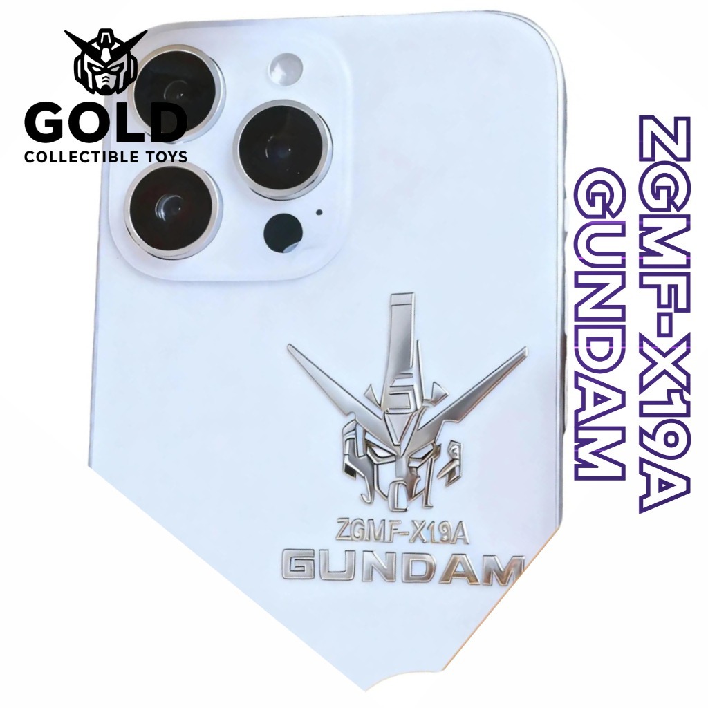 Sticker Kim Loại Gundam Justice – Decal 2D Anime Dán Điện Thoại, Laptop ...