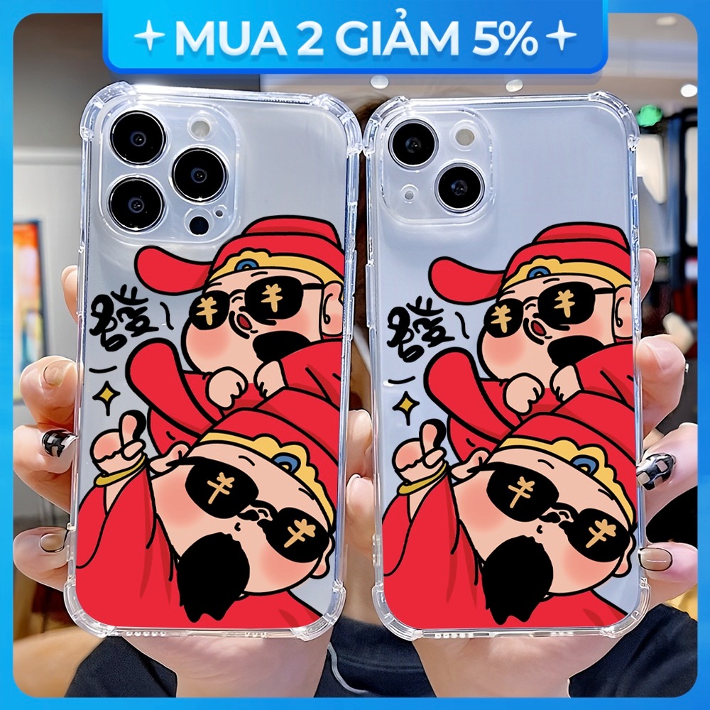 Ốp Lưng iPhone 17 Pro Max/16 Pro/15 Plus/14/13 Pro Max Trong Chống Sốc ...