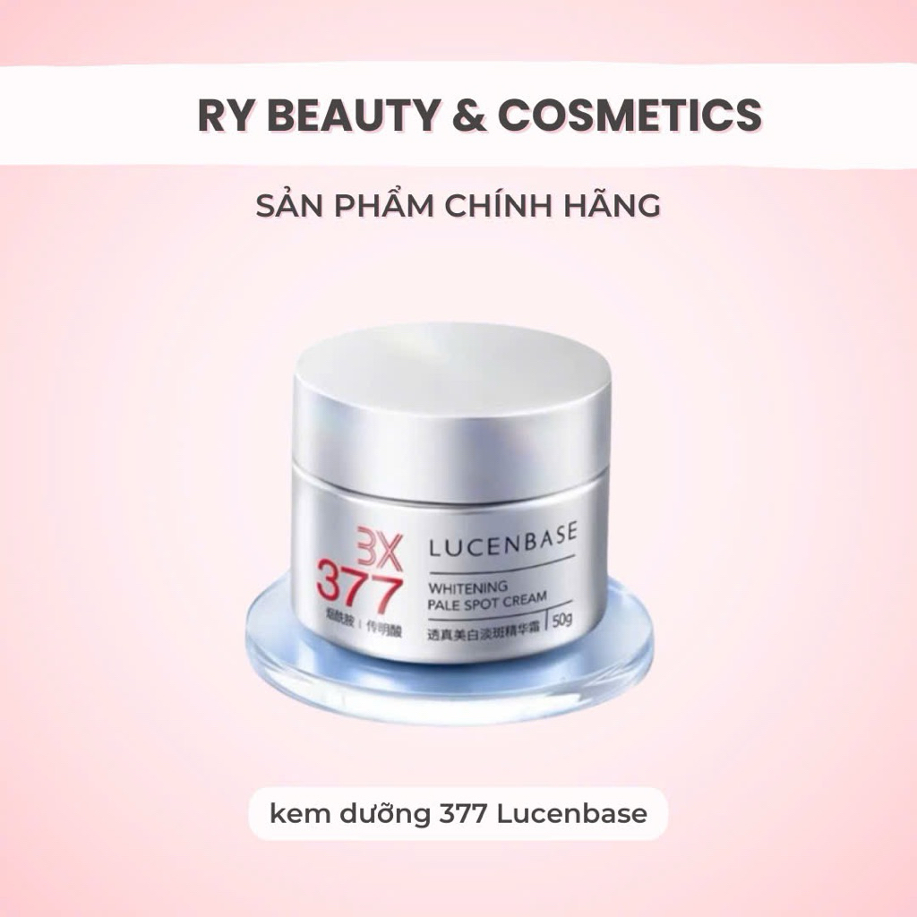 Kem dưỡng 377 Lucenbase hỗ trợ dưỡng trắng, giảm sạm da, cấp ẩm toàn ...