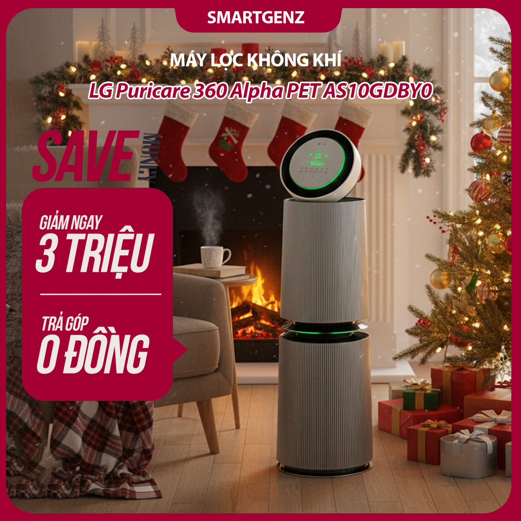 Máy lọc không khí 2 tầng LG PuriCare360 Alpha PET AS10GDBY0 - Hàng ...