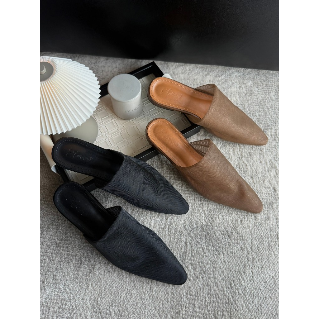 Airy Mesh Band Slim-Toe Slide Mules D08 | Shopee Việt Nam
