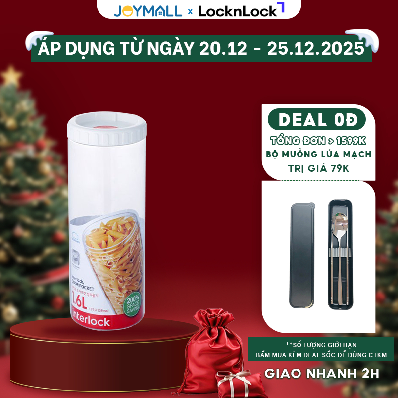 Hộp bảo quản thực phẩm Interlock LocknLock INL303W 1.6L, Hàng chính ...