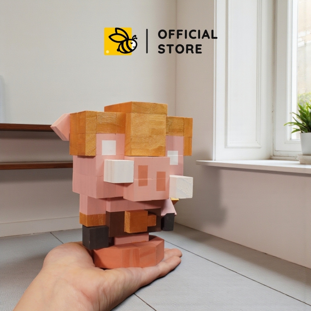 Mô Hình Minecraft: Portal Guard, Zombie Piglin, Piglin, Hoglin ...