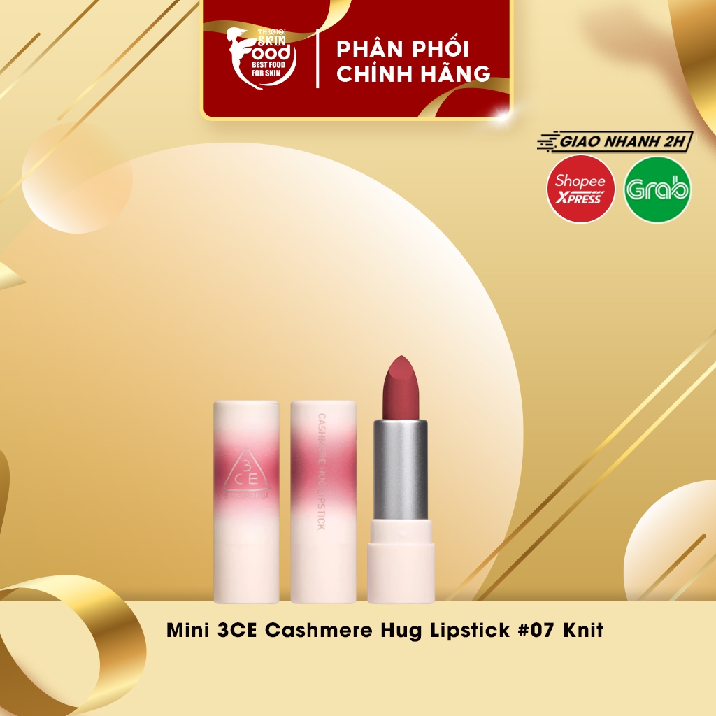 [HB Gift] Mini 3CE Cashmere Hug Lipstick #07 Knit (HÀNG TẶNG KHÔNG BÁN ...