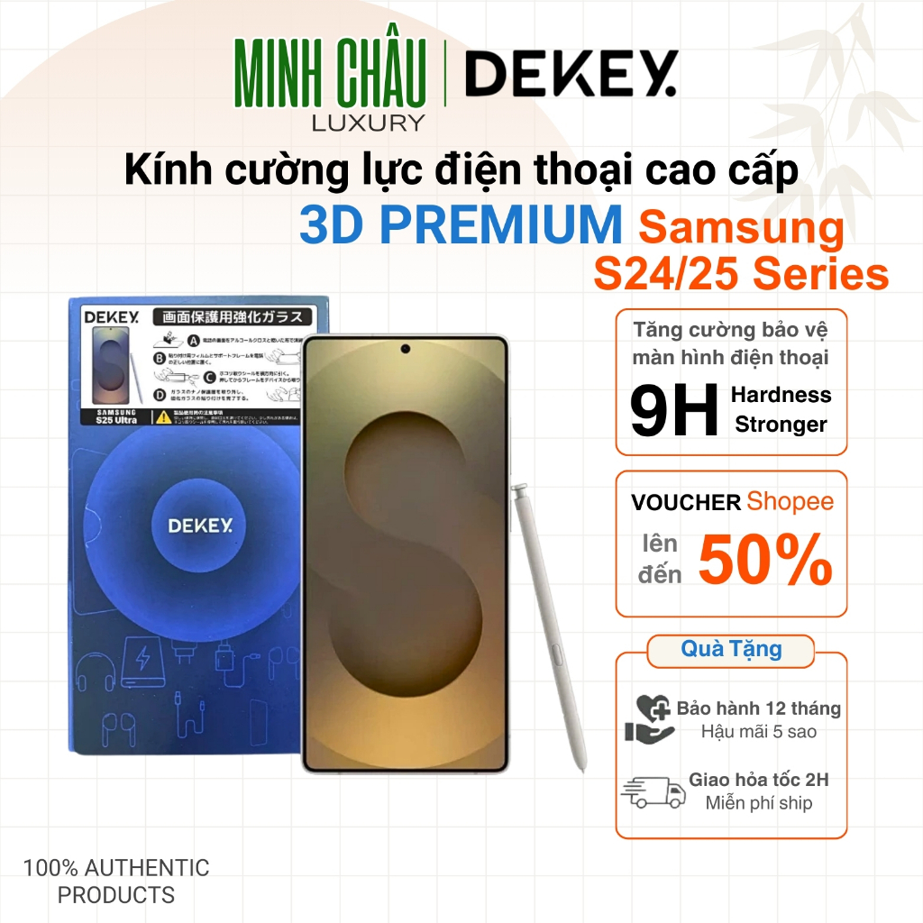 [Samsung S24-S25 Series] Kính Cường Lực Full Màn DEKEY Chống Trầy Xước ...