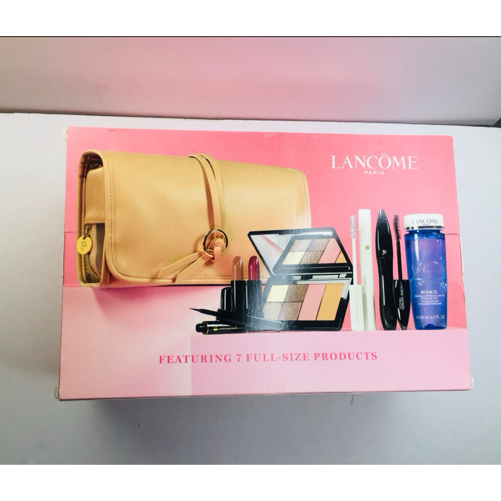 Set Lancome 7 món Full size Lancome Beauty Box Featuring 9 Full Size ...