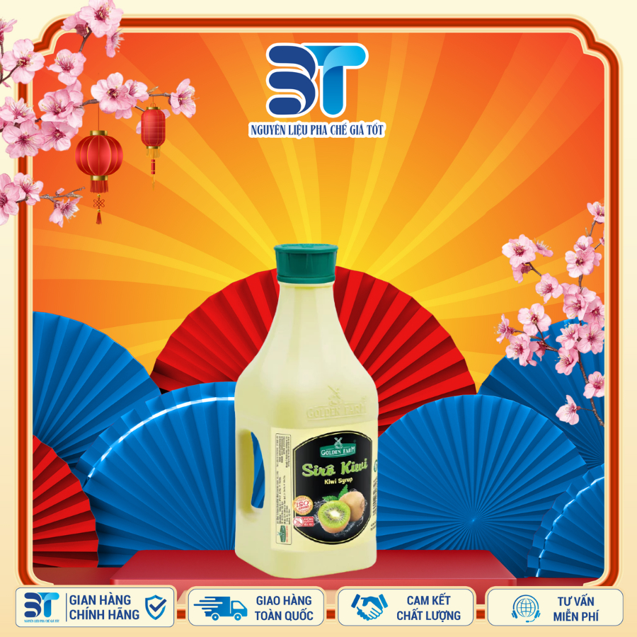 [SALE] Syrup/Siro Kiwi Golden Farm - Can 2L Date 27/6/2026 | Shopee ...
