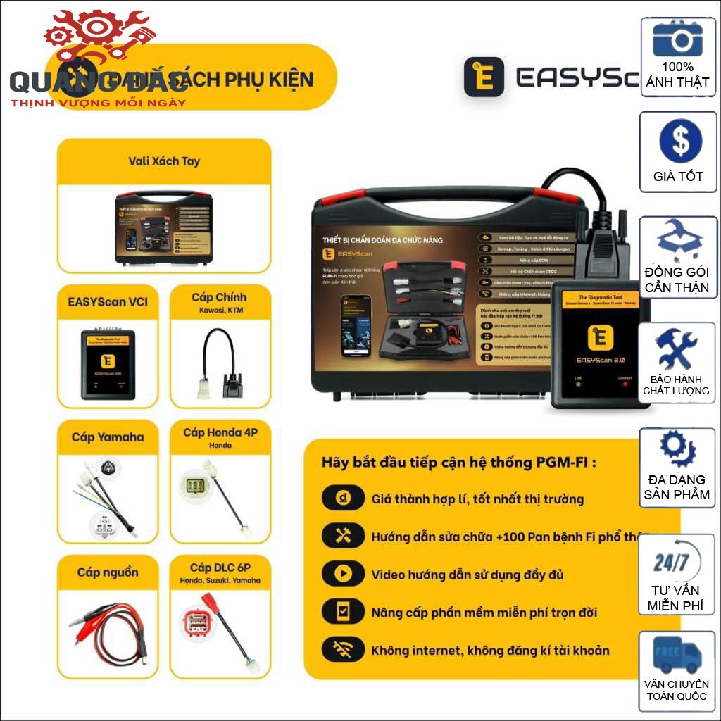 Máy đọc lỗi xe máy FI EasyScan Pro 2025 – Giải pháp chuyên nghiệp cho ...