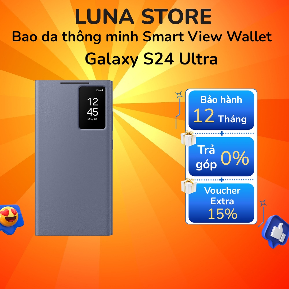 SmartView - Bao da thông minh Smart View Wallet Galaxy S24 Ultra chính ...