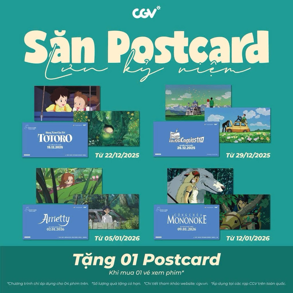 [CGV x STUDIO GHIBLI] PASSPORT, FLYER, POSTCARD PHIM GHIBLI | Shopee ...