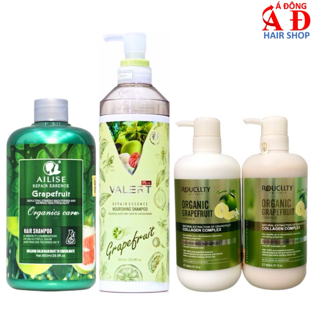 Bộ dầu gội xả hấp bưởi phục hồi, giảm rụng, mọc tóc nhanh Ailise ...