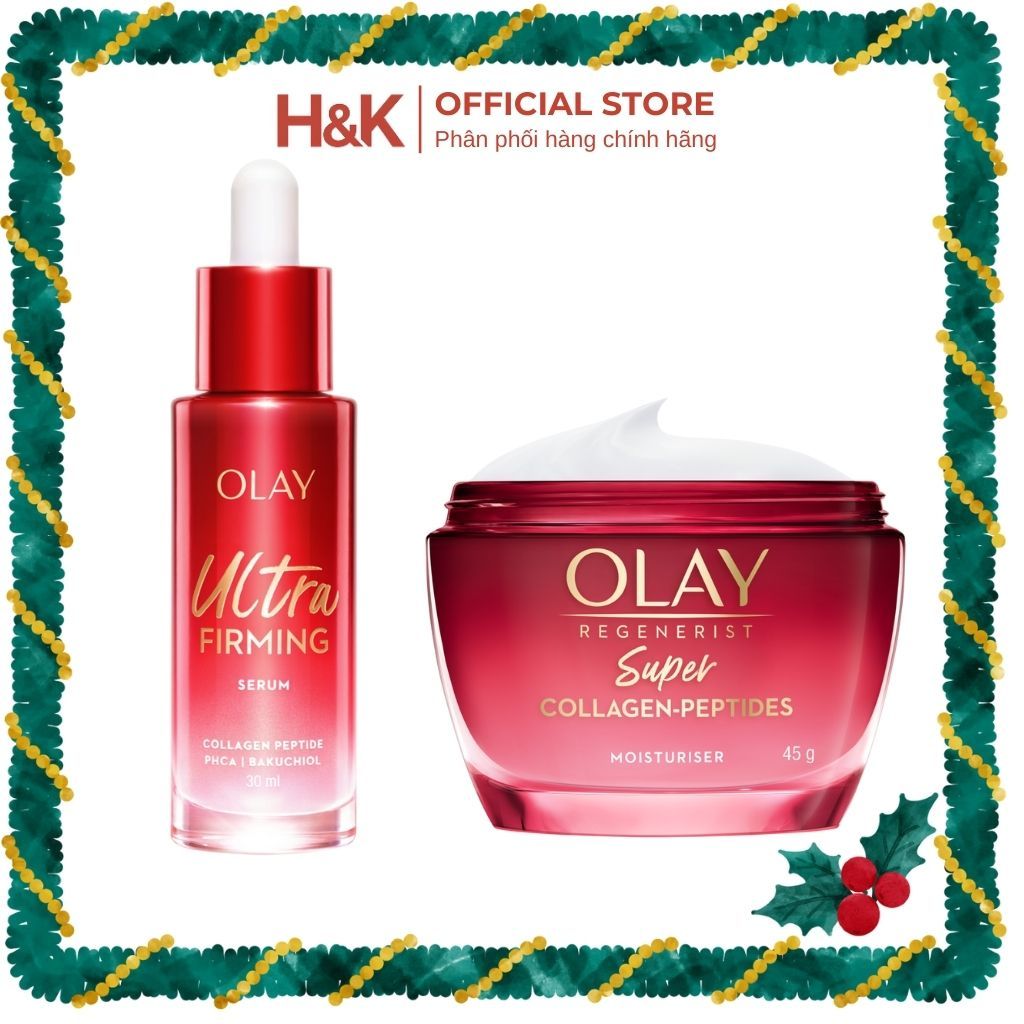 Combo 2: Kem Dưỡng Ẩm OLAY Super Collagen Peptides + Serum OLAY Ultra ...