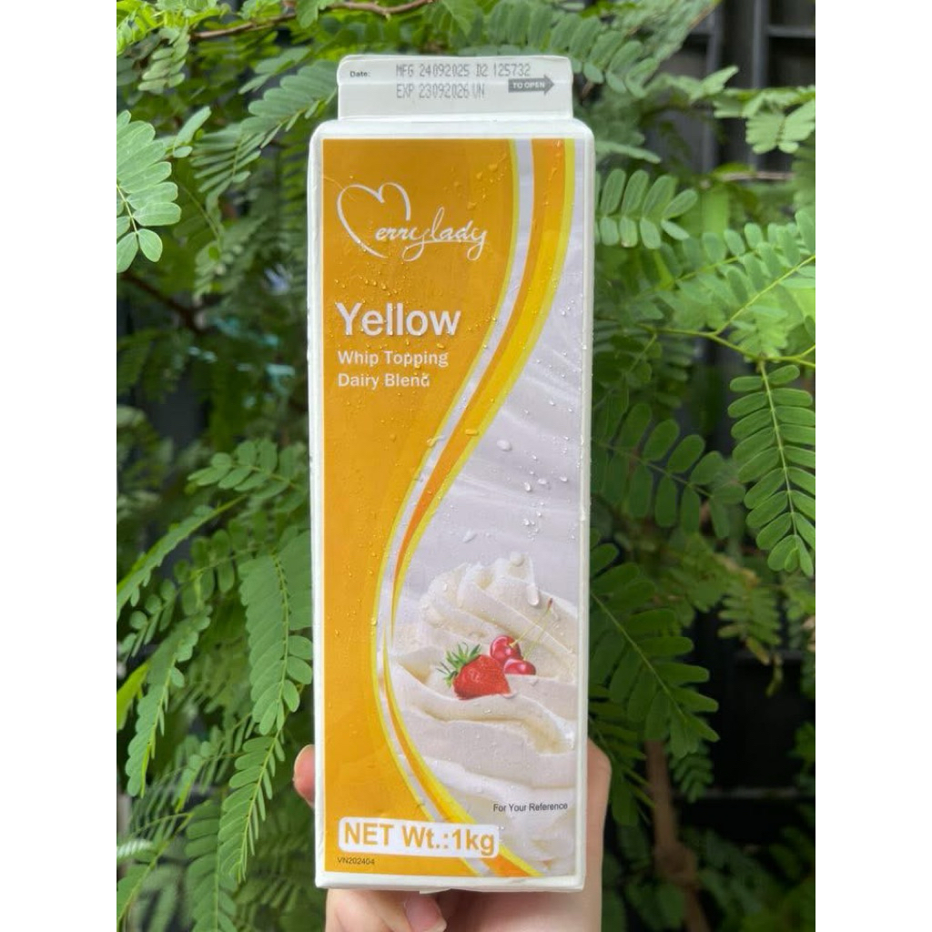 Kem Whip & Toping Cream Merry Lady Yellow | Shopee Việt Nam