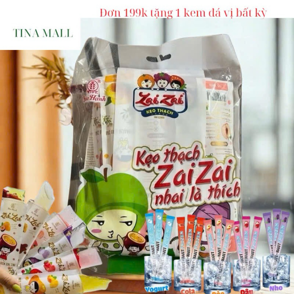 Date mới nè - Túi Thạch Zai Zai Đức Hạnh gói dài khổng lồ, túi hãng ...