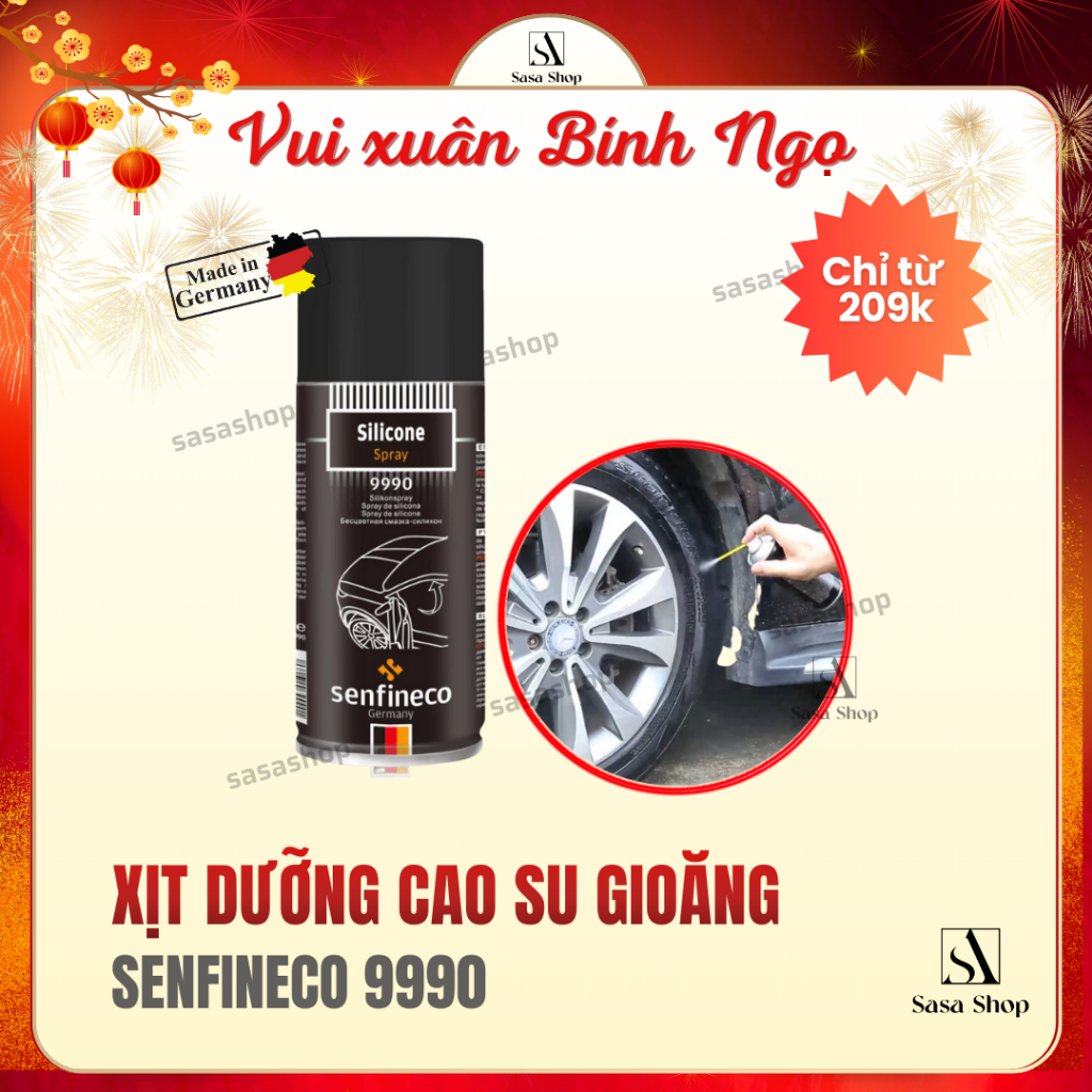 Xịt Dưỡng Cao Su Gioăng Cửa Ô Tô Senfineco 9990 Của Đức dung tích 450ml ...