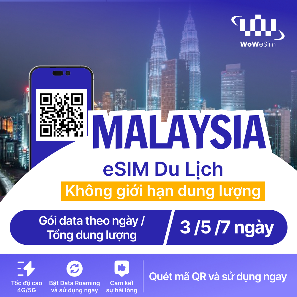 [ESIM] eSIM Du Lịch Malaysia 3 / 5 / 7 Ngày | Không Giới Hạn Dung Lượng ...