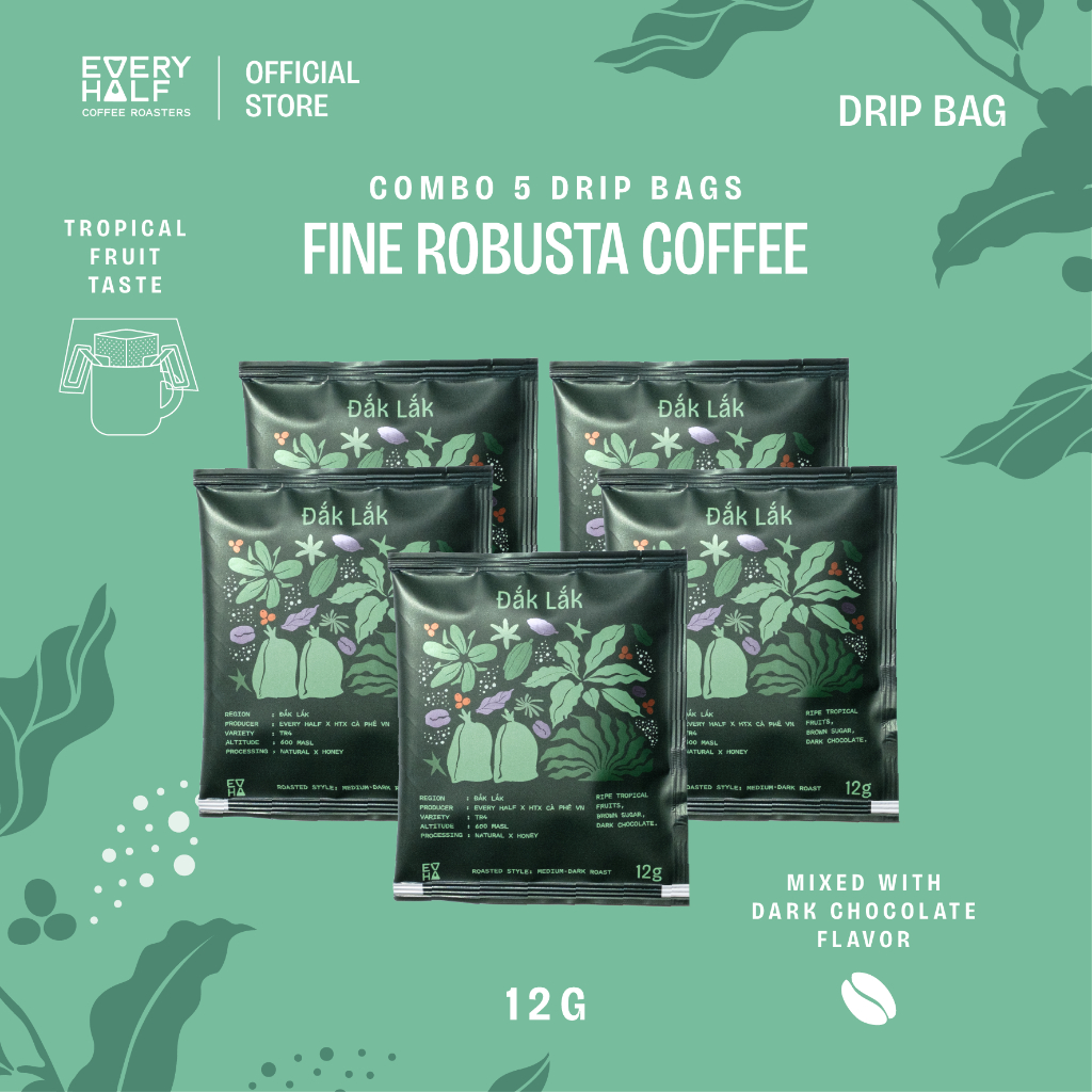 [G] Combo 5 Specialty Coffee Drip Bags Every Half | Shopee Việt Nam