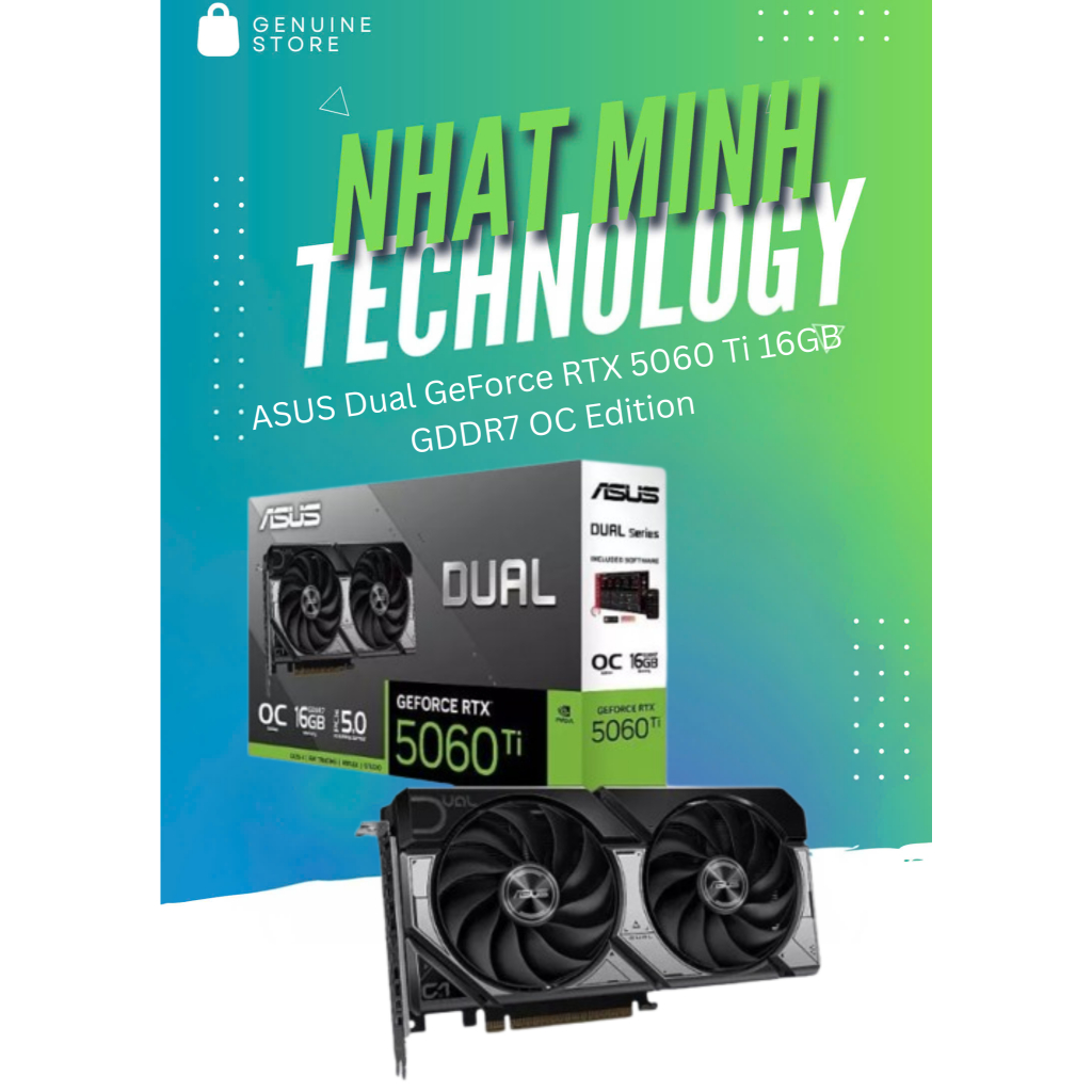 Card Màn Hình ASUS Dual GeForce RTX 5060 Ti 16GB GDDR7 OC Edition ...