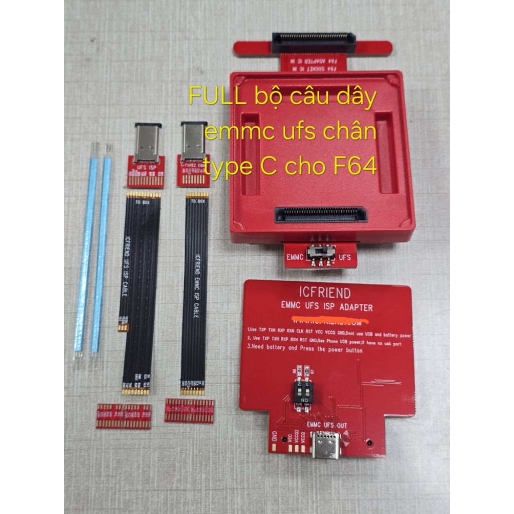 Đế V3 mới nhất câu dây EMMC UFS chân Type-C cho box F64 Mipi Jtag+ ...