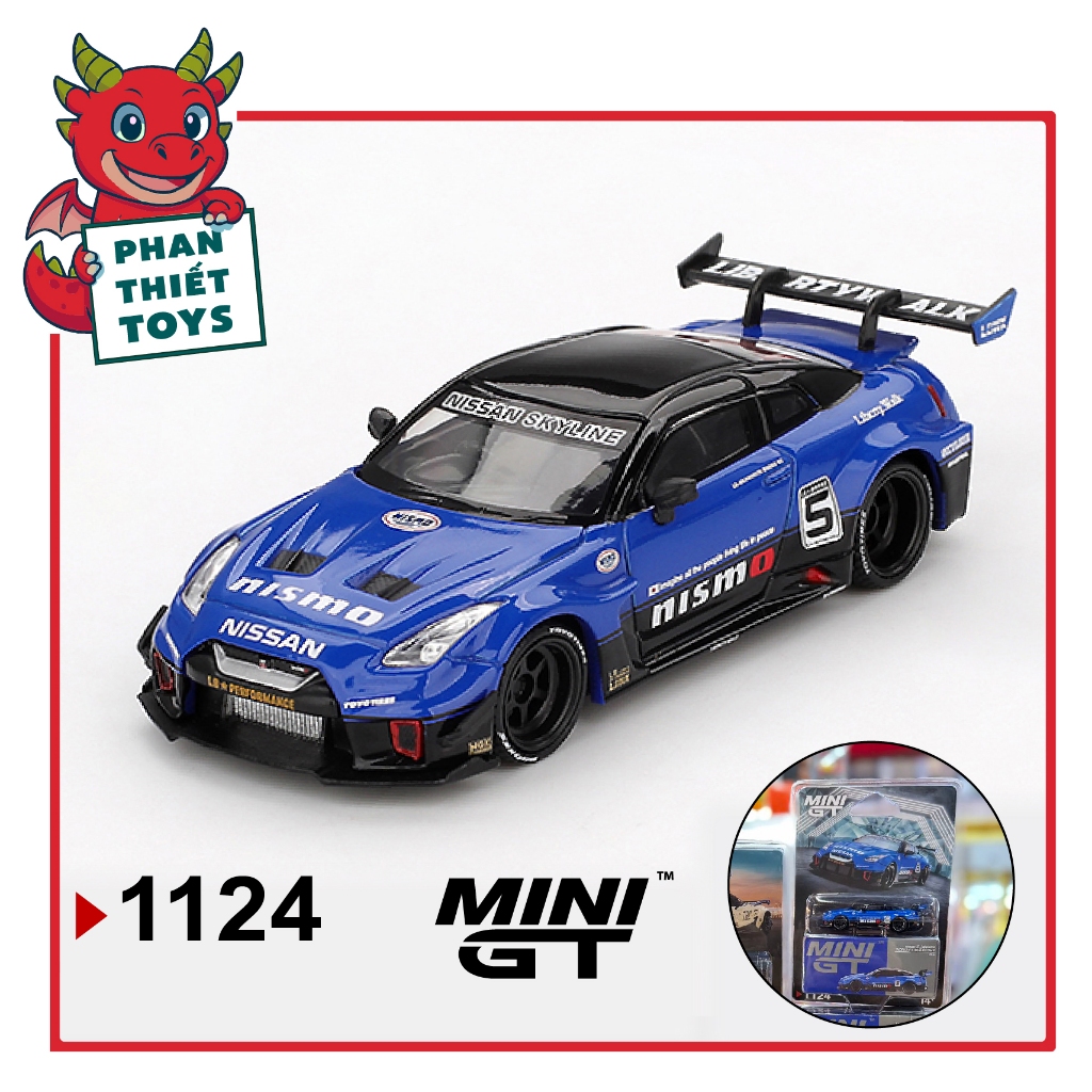 Mô hình xe LB-Silhouette WORKS GT NISSAN 35GT-RR Ver.2 Blue tỉ lệ 1:64 ...