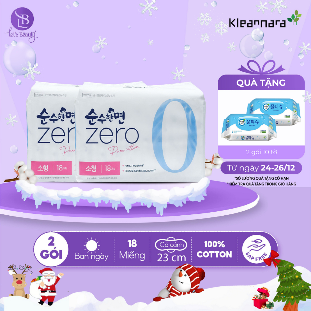 Combo 2 gói băng vệ sinh KleanNara Soonsoohanmyeon Zero siêu êm thoáng ...