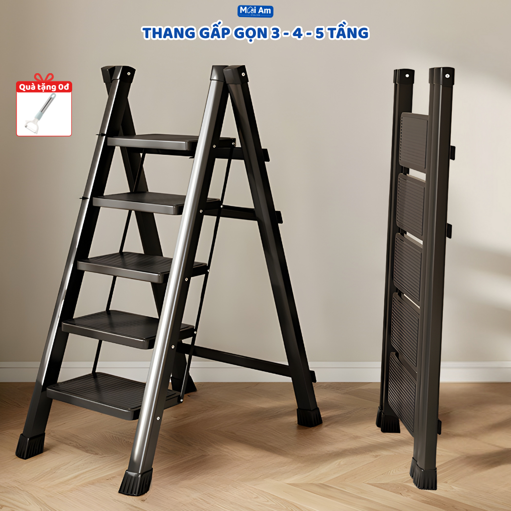 Thang Đa Năng Gấp Gọn Thông Minh, Thang Ghế Thép Carbon Dày Cứng Cáp ...