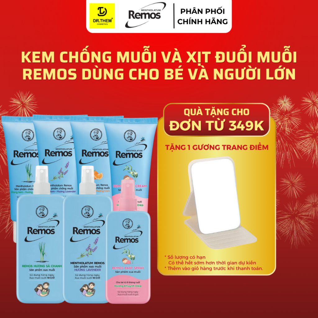 Remos Kem Chống Muỗi và Xịt Đuổi Muỗi Rohto Metholatum Remos (Hương ...