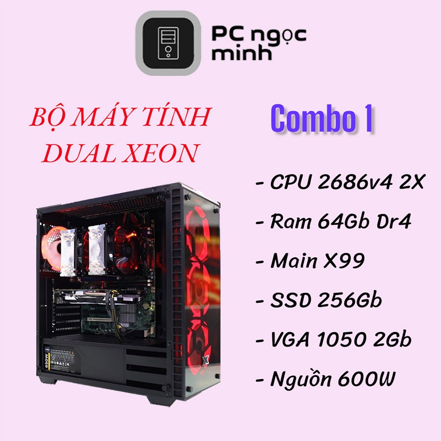 BỘ PC WORKSTATION DUAL XEON MAIN X99, E5 2686v4 2X | Shopee Việt Nam