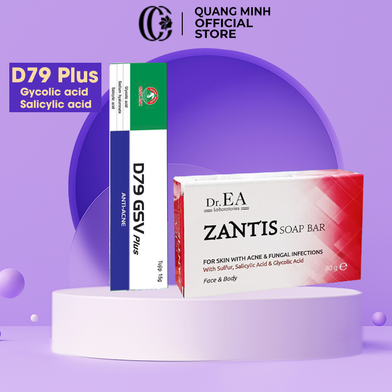 Combo xà phòng giảm mụn lưng, dày sừng , viêm nang lông atids, zantis ...