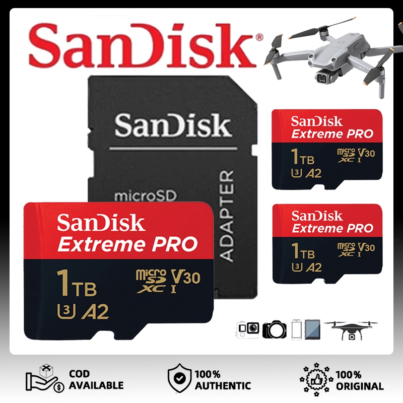 Thẻ nhớ MicroSDXC SanDisk Extreme pro A2 UHS-I 16G 32G 64GB 128G 512GB ...